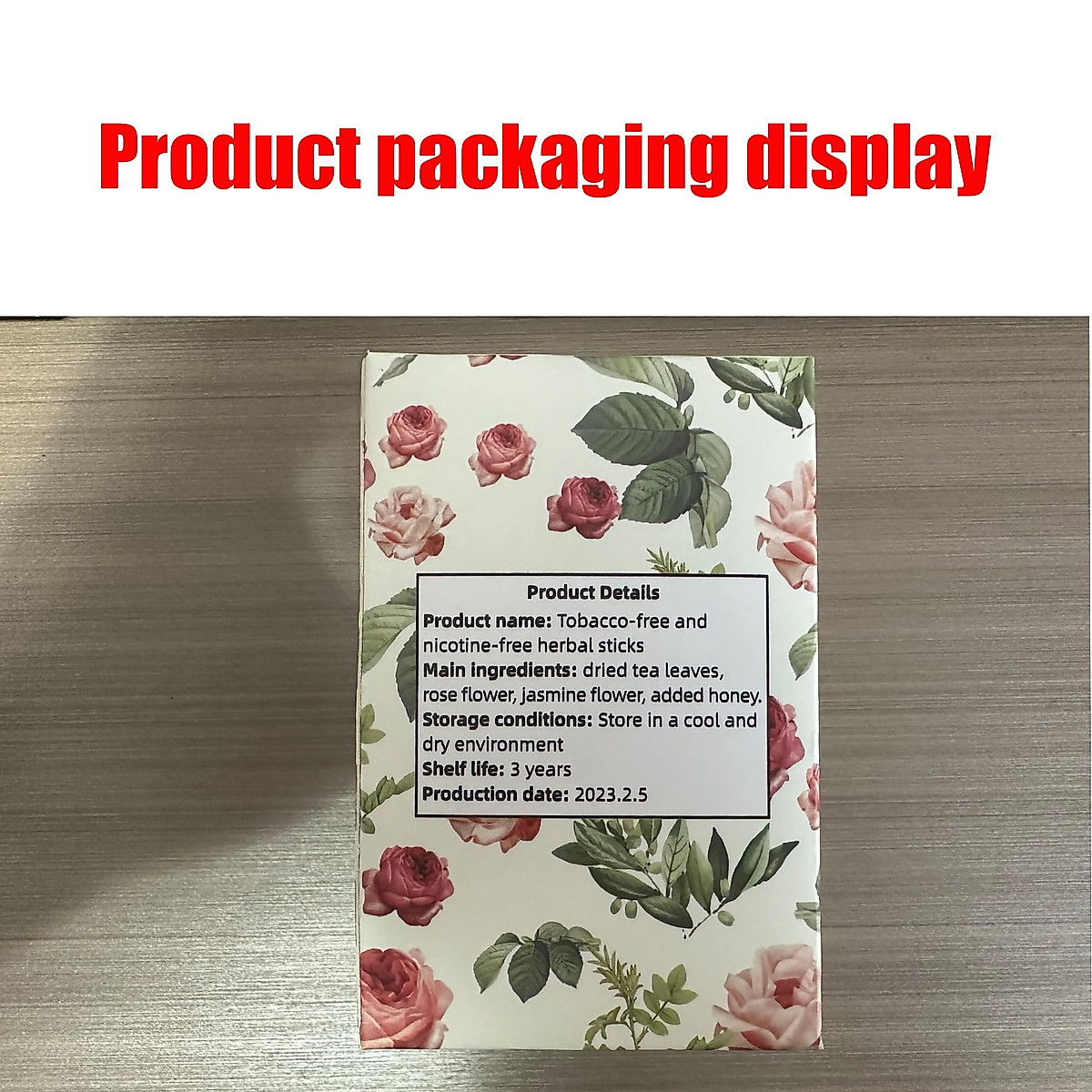 Herbal Cigarettes-Tobacco Free, Nicotine Free, 4 Packs - 80 Smokes，Smoking Cessation Aids