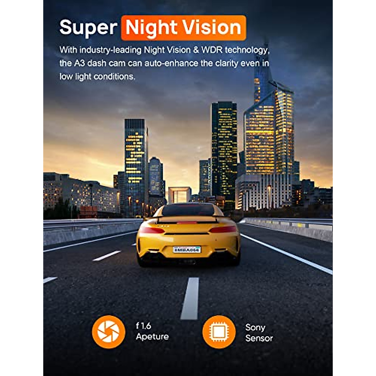 Dash Cam 4K WiFi 2160P Dash Camera for Cars, Car Camera Dash Cam Front Recorder, Dashcam for Cars with App, 24 Hours Parking Mode, G-Sensor, Night Vision, Loop Recording, Support 256GB Max