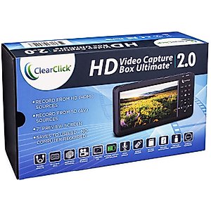 ClearClick HD Video Capture Box Ultimate 2.0 (Second Generation) - Capture and Stream Video from HDMI, RCA, VHS, VCR, DVD, Camcorders, Hi8