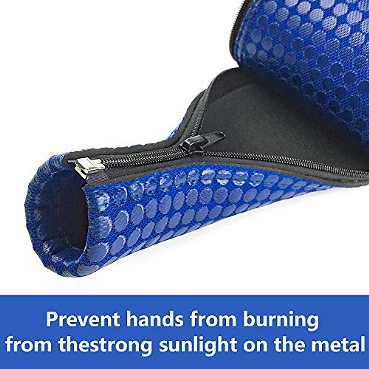 Pool Railing Handrail Comfort Covers 4-Feet Zippered Designed Neoprene Hand Grip Rail Nonslip Cover for Above Ground & Inground Pool Ladder Hand Rail (Royal Blue (2)