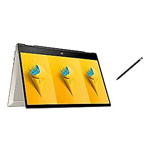 HP Pavilion 2-in-1 Convertible Business Laptop, 14'' FHD Touchscreen, Core i5-1155G7, Intel Iris Xe, 16GB RAM, 1TB SSD, Fingerprint, Bluetooth, Wi-Fi, Windows 11 Home, Gold, with 5ave Stylus Pen