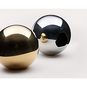 Convex Bottle Opener by Revision - Luxury Mirror Polished Stainless Steel - Unique Spherical Design - Durable & Decorative - Ideal for Home Bar, Gift for Beer Lovers