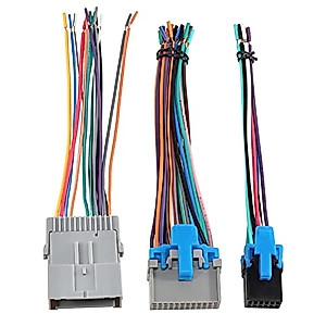RED WOLF Car Radio Wire Harness Stereo Female +Male Plug Kit Connector Compatible with GM GMC Chevy Silverado Buick Cadillac Pontiac 2002-2007 Model