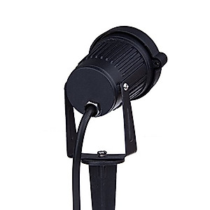 Lemonbest® Pack of 2 Outdoor Water-Resistant LED Lawn Garden Landscape Lamp Wall Yard Path Patio Lighting Spot Lights Green AC Spiked Stand with Power Plug