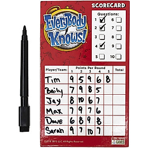 Endless Games Everybody Knows! - Trivia Card Game - 2018 Edition