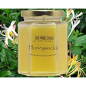 Honeysuckle Scented Blended Soy Candle | Hand Poured Spring Candles | Made in The USA by by Just Makes Scents Candles & Gifts