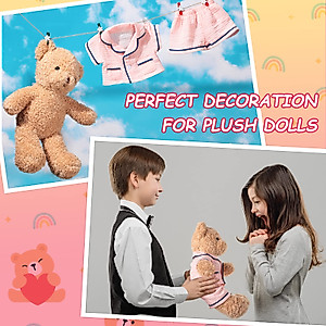Hungdao Bear Clothes Bear Pajamas Make Your Own Animals Outfits Fits Most 14 Inches Bear Accessories, Pink