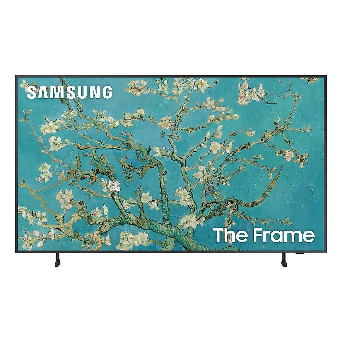 SAMSUNG QN85LS03BAFXZA 85" The Frame 4K UltraHD Smart QLED TV with a VG-SCFA85BWB 85" The Frame Customizable Bezel - Modern Brown (2022)
