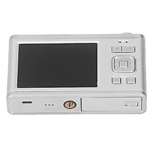 Compact Digital Camera, Autofocus 50MP and 30MP Digital Camera Built in Flash for Vlog (Silver)