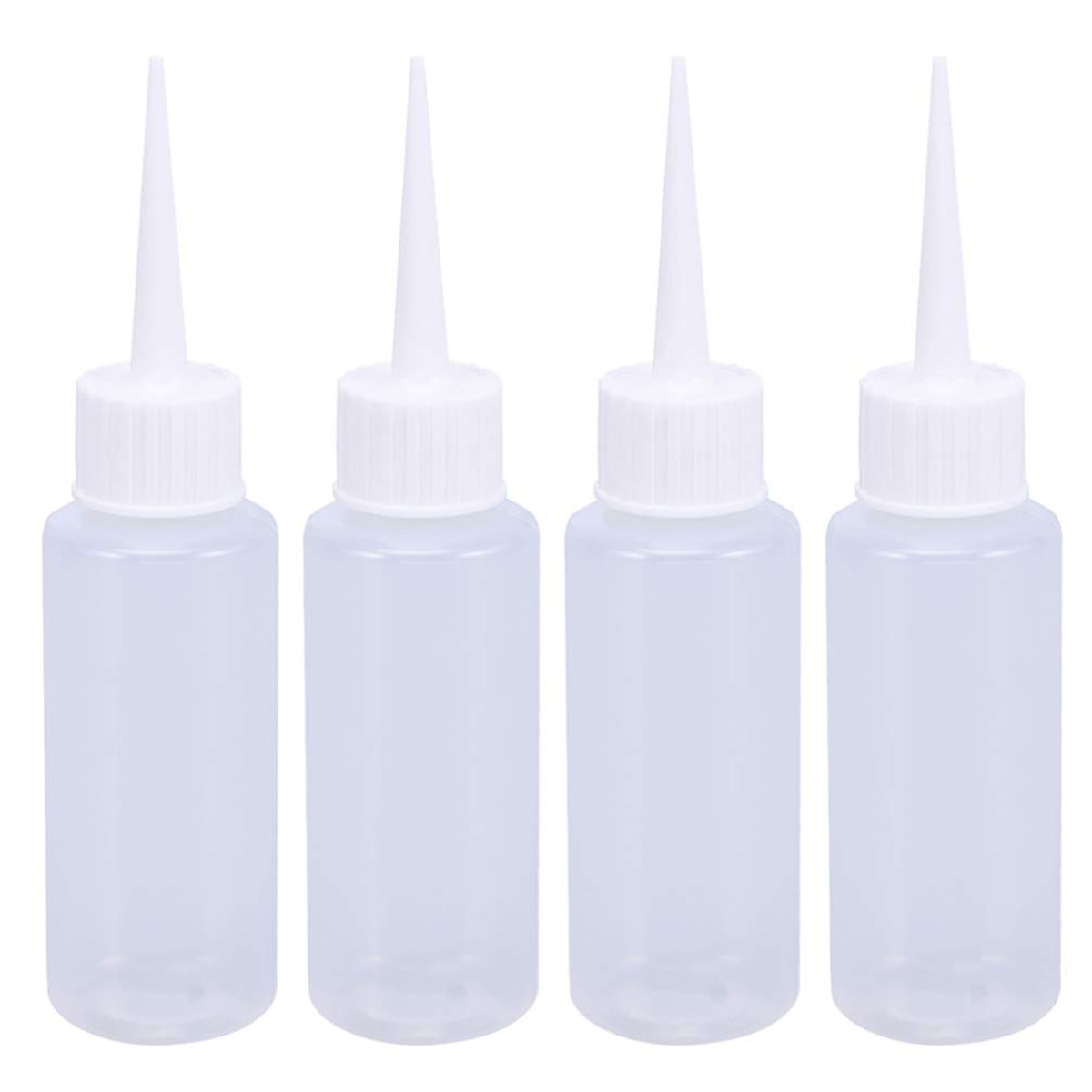 Cabilock Squeeze Bottle Vials 20Pcs Plastic Squeeze Bottles 50ml Glue Liquid Bottle Dispenser Applicator Dispensing Bottles for DIY Crafts Sand Art Supplies Clear Bottle Shampoo Dispenser