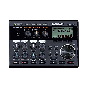 Tascam DP-006 Digital Pocketstudio 6-Track Portable Multi-Track Recorder Bundle with Closed Back Over-Ear Headphone (2 Items)