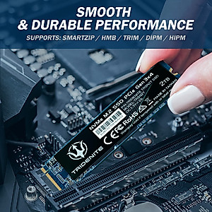 TRIDENITE 2TB NVMe M.2 2280 PCIe Gen 3x4 Internal Solid State Drive (SSD)