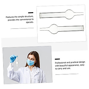 ULTECHNOVO 5pcs Experiment Equipment Small Test Tube Sample Tube Gas Drying Tube Glass Drying Tubes Single-Ball Glass Drying Tubes Glass Single-Ball Drying Tubes Candy Toolkit