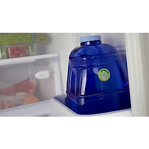 New Wave Enviro 1 Gallon Square BPA Free Bottle with Screw Top Lid and Integrated Handle, Space Saving Design, Ideal for Gym and Outdoor Life, Blue