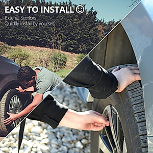 Hieha Tire Pressure Monitoring System, 7.84” Wireless Solar Rv TPMS with 4 Sensors for Travel Trailer Truck Fifth Wheel Motorhome, Real-time Monitoring Pressure and Temperature(0~198 PSI)