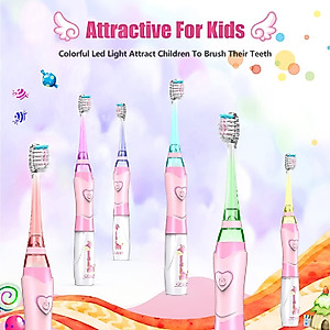 DADA-TECH Kids Electric Toothbrush with Replacement Heads (DT-K6)