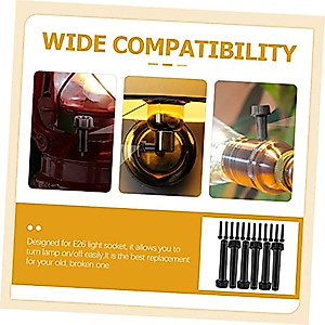 Uonlytech 40 Pcs Lamp Holder Accessories Light Lock Lamp Replacement Lamp Turn Knobs Light Key Lamp Part Light Knobs Replacement Light Bulb Plastic Handle