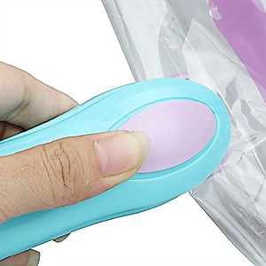 Mini Bag Sealer,Food Sealer Machine,Handheld Heat Sealer with Magnet & Battery Powered,Household Mini Portable Hand Press Heat Plastic Bag Snack Sealing,Portable Sealing Tool for Easter Candy Gift Bag
