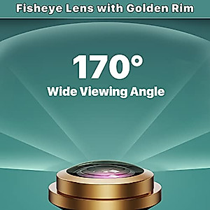 HD Backup/Front/Side View Camera with Gold Rim, GreenYi AHD 720P Reverse Rear Cam for Car, SUV, RV, Trailer, Camper, Van, Pickup, Metal Shell, Adjustable Fisheye Lens, 170 Degrees Viewing Angle(Black)