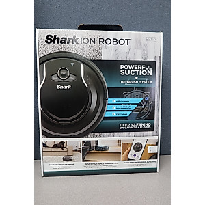 Shark ION Robot Vacuum RV761 with Wi-Fi and Voice Control, 0.5 Quarts, in Black and Navy blue