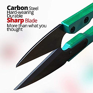 Anley 4" Sewing Scissors Set - Carbon Steel Trimming Nipper Yarn Lightweight Thread Cutter - Portable Mini Embroidery Clipper Stitching Snip for DIY, Household Supplies (12Pcs, Multicolor)