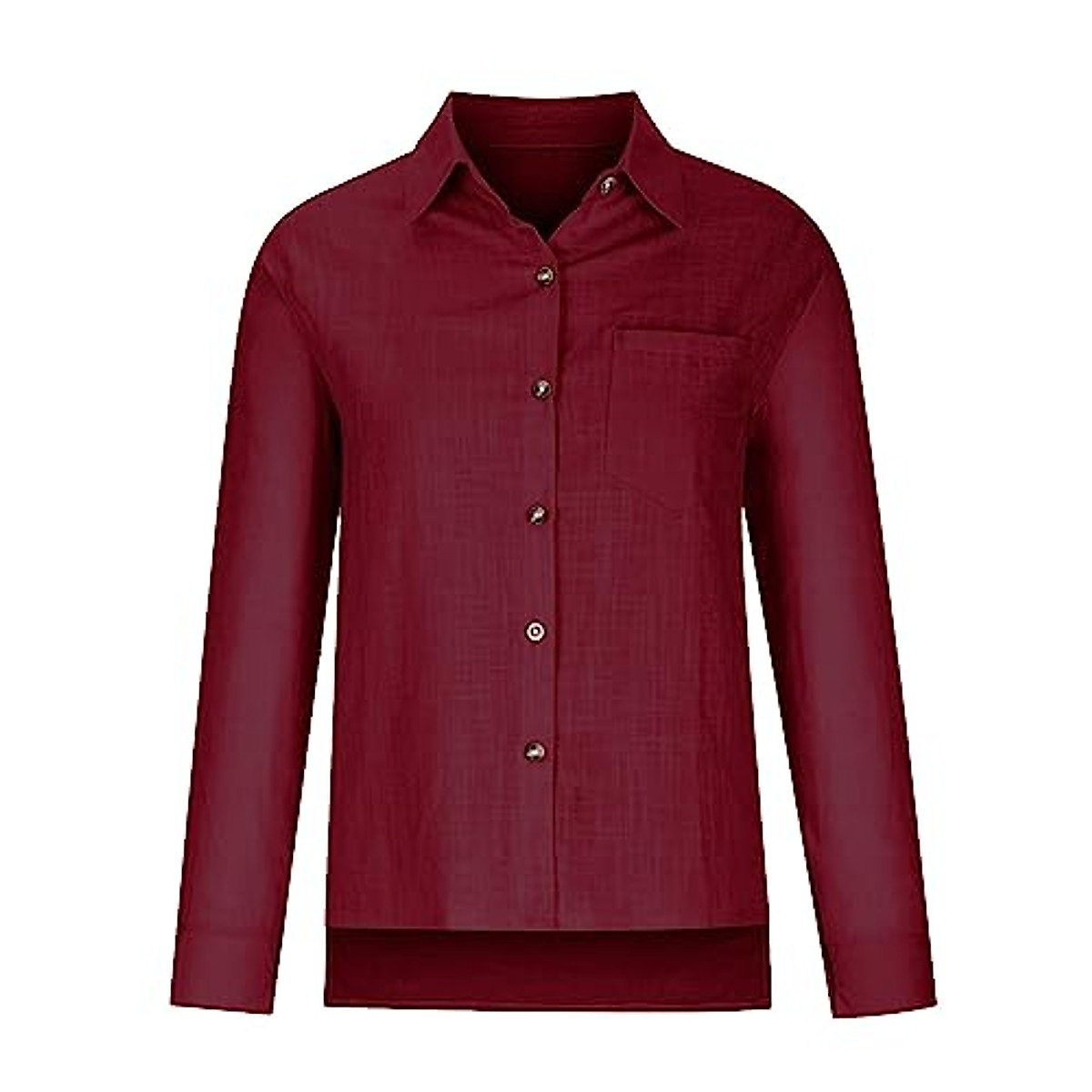 JDHUFEI Womens Casual Button Down Shirts 2023 Fall Linen Plus Size Tops Long Sleeve Business Blouse Flannel Plaid Jackets
