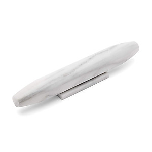Fox Run Marble French Rolling Pin and Base, 2 x 12 x 2 inches