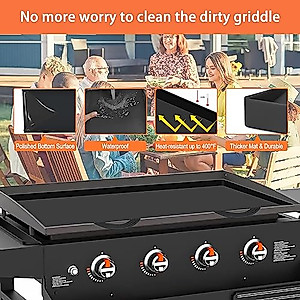 Upgraded Silicone Griddle Mat for Blackstone 22 Inch Griddle, Blackstone Griddle Mat 22 inch, Heavy Duty Food Grade Blackstone Griddle Accessories Protect Grill from Insects, Debris and Rust,Black