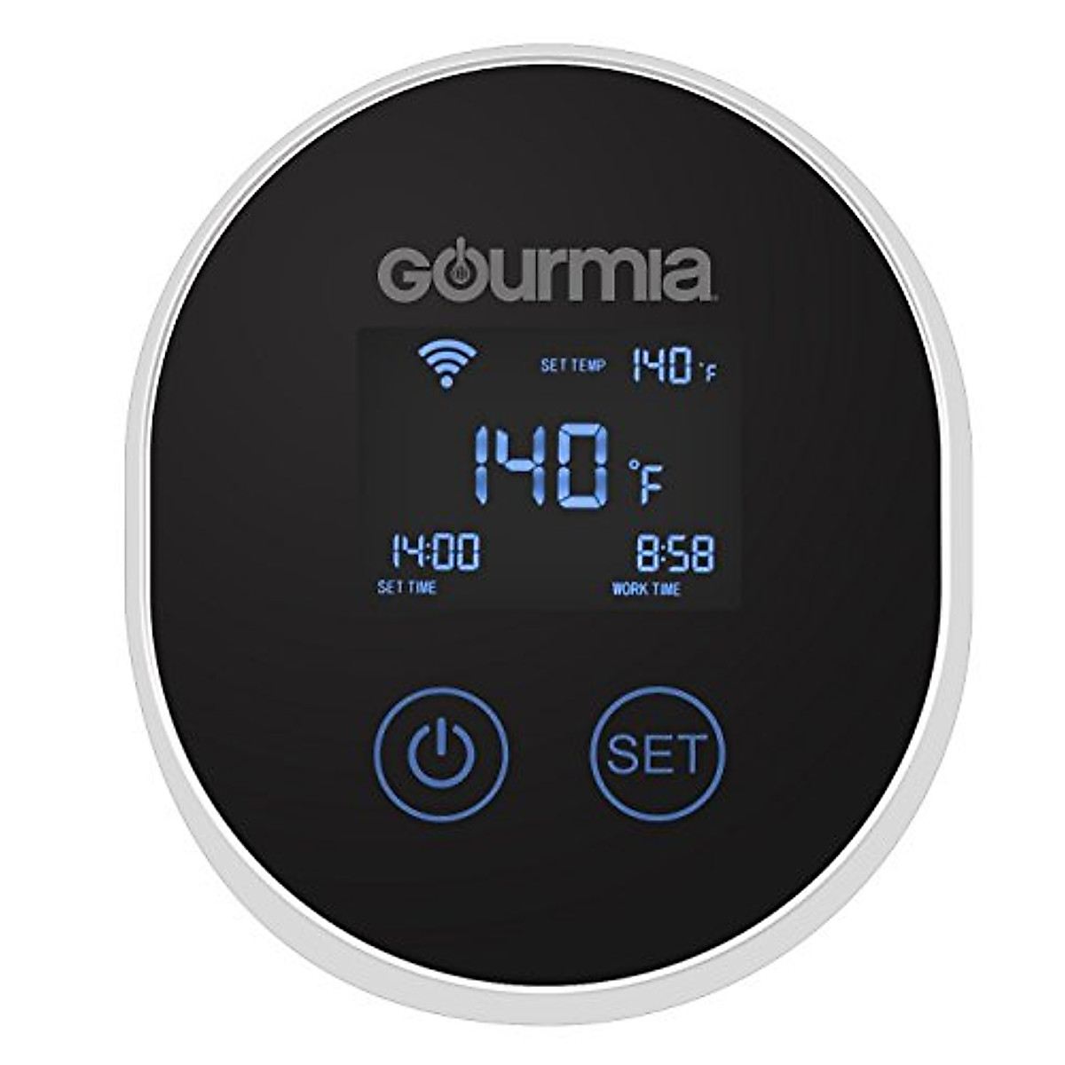 Gourmia GSV150 WiFi Sous Vide Cooker Immersion Pod - 3rd Generation - Powerful & Accurate - App Controlled -1200W - Black - ETL Listed - Free Recipe Book