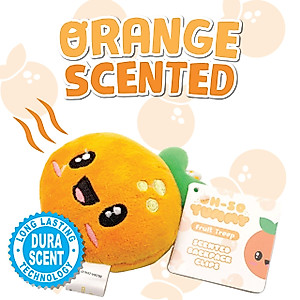 Scentco Fruit Troop Backpack Buddies - Scented Plush Toy Clips (Orange)