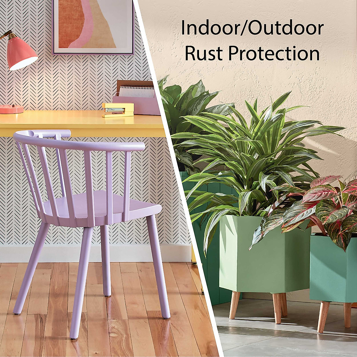 Krylon K05546007 COLORmaxx Spray Paint and Primer for Indoor/Outdoor Use, Flat Black, 12 Ounce (Pack of 2)