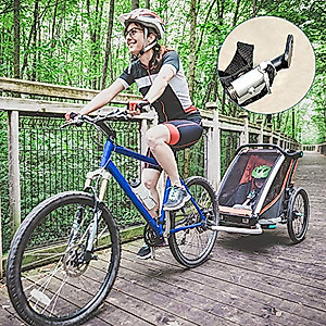 Supkiir Bicycle Trailer Coupler, 2 Pack Portable Bike Trailer Hitch Connector Attachment for Children's Trailers and Most Bicycles