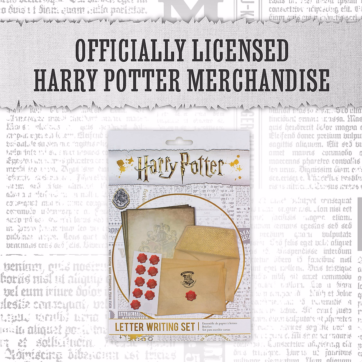 Paladone Hogwarts Letter Writing Stationery Set - Officially Licensed Harry Potter Merchandise