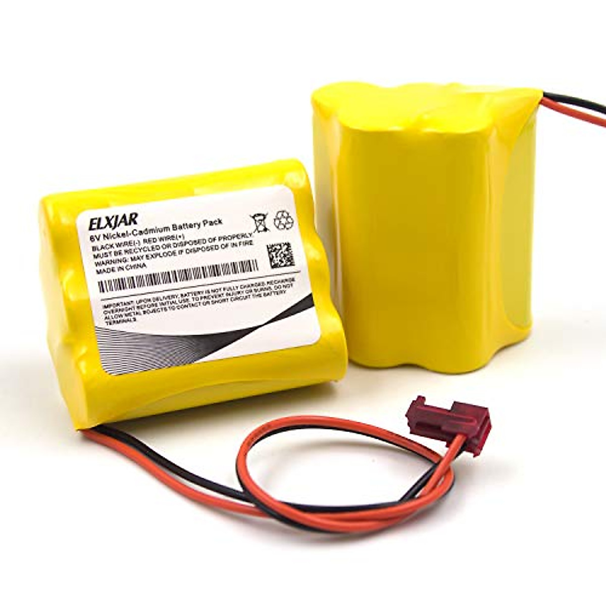 YUTSUJO (5-Pack) 6V AA Ni-CD Battery Pack Replacement for Sure-Lite 026-149, SL026-149, S/L 026-149, ANIC1204, Energizer 41B020AF17201，Dantona CUSTOM-55 Emergency Lighting