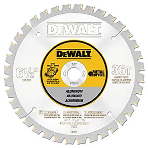 DEWALT Circular Saw Blade, 6 1/2 Inch, 36 Tooth, Aluminum Cutting (DW9152)
