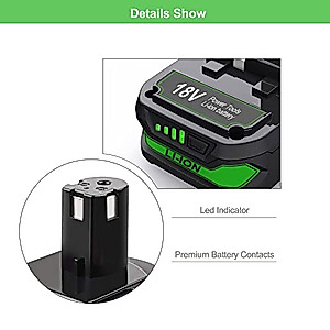 Bonacell 2Pack 【Upgrade】 18V 3800Ah Replacement Battery for Ryobi 18V Lithium Battery ONE+ Plus P102 P103 P104 P105 P106 P108 P107 P109 for Cordless Power Tools