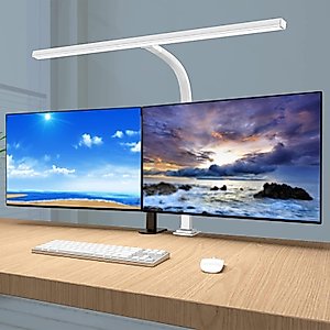 Architect Desk Lamp, LED Desk Lamp, Desk Light, Clip on Light, Eye Caring Reading Lamp, 4 Color Modes 24W Dimmable Modern Table Lamp for Office Home Workbench Drafting Study Dormitories