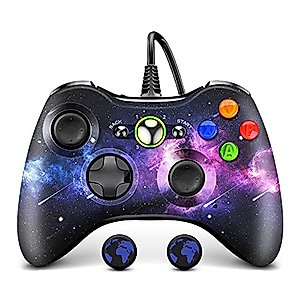 AceGamer Wired PC Controller for Xbox 360, Game Controller for Steam PC 360 with Dual-Vibration Compatible with Xbox 360 Slim and PC Windows 7,8,10,11