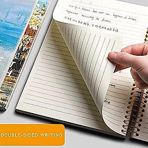 Van Gogh Notebook Large Spiral Notebook College Ruled 11" x 9.5" and 300 Pages，Durable Hardcover Spiral Notebook College Spiral Aesthetic Journal Notebook