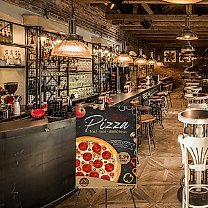 Thickened Easel Stand for Wedding Sign & Poster 63'' Portable Easels for Display Art Easel for Floor Adjustable Metal Easel Stand,Quick Set-Up Tripod Stand, Presentations,Signs,Posters (Black 1PC)