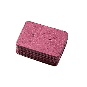 100pcs Small Earring Cards for Jewelry Display (Pink)