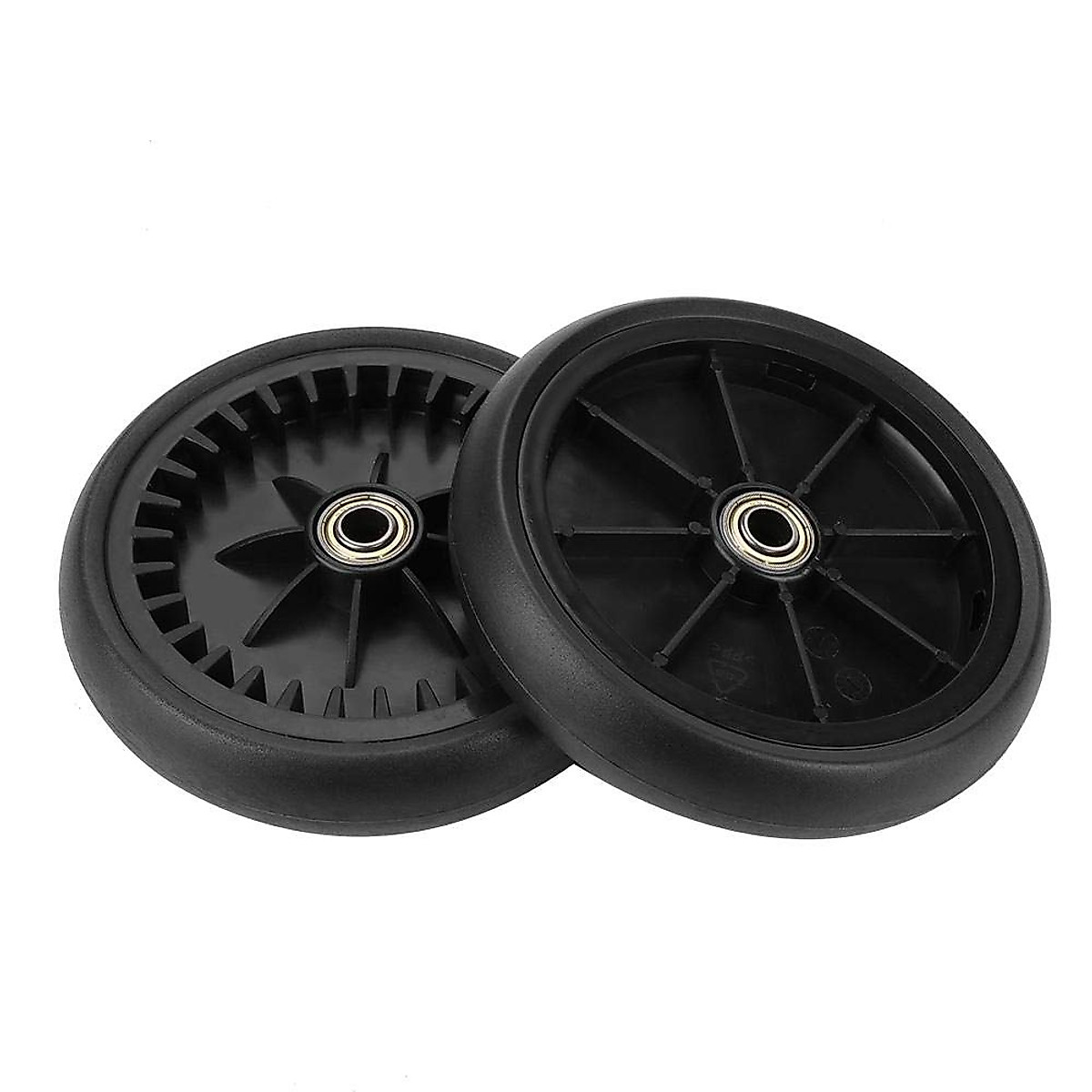 Stroller Wheel, Stroller Wheel Accessory Wheels Replacement for Yoya/Vovo Wheel Kids Carriage with Tools(A Pair of Rear Wheels)