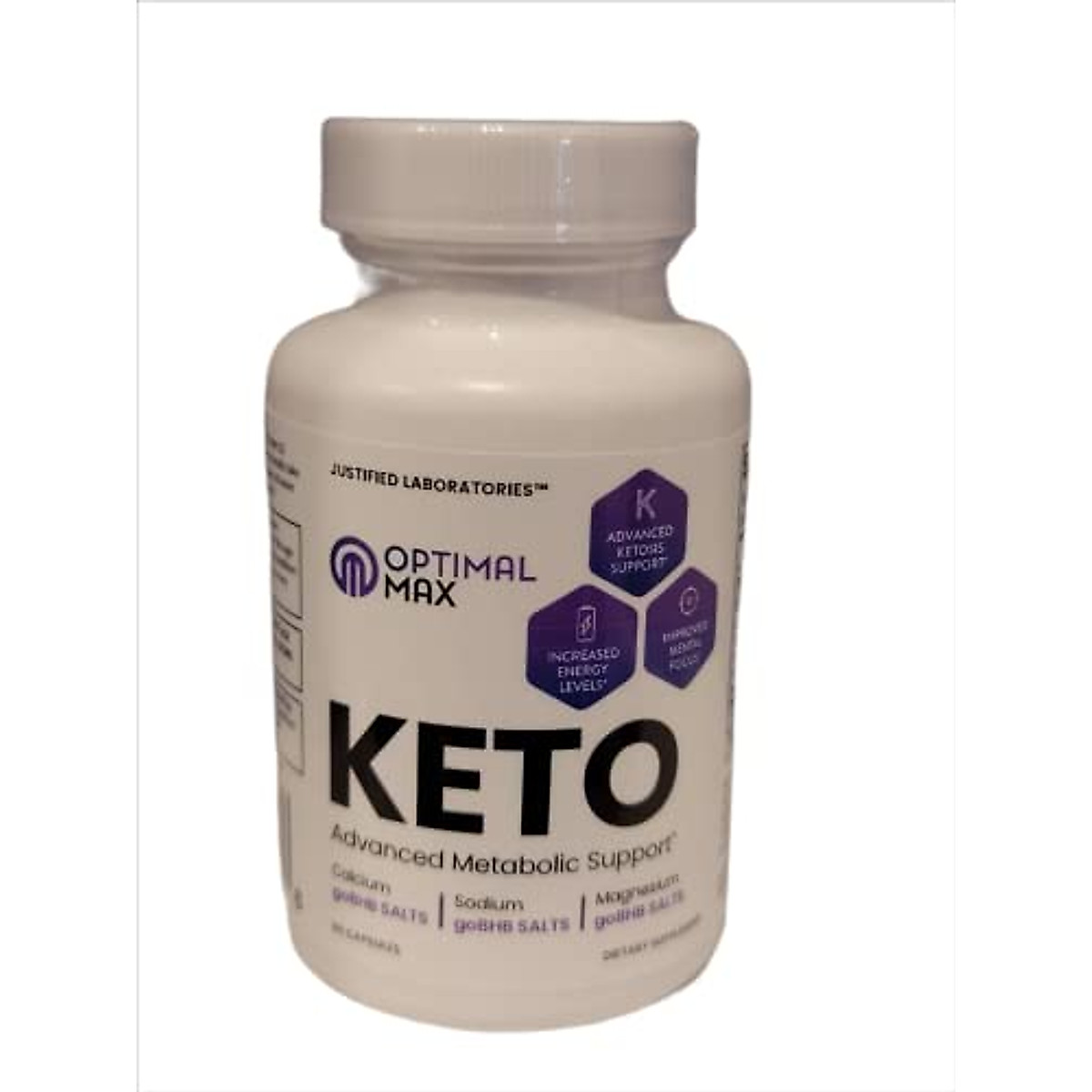 (2 Pack) Optimal Max Keto Pills Includes Apple Cider Vinegar Patented goBHB® Exogenous Ketones Advanced Ketogenic Supplement Ketosis Support for Men Women 120 Capsules