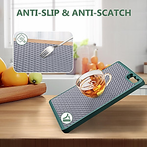 Origuuds Shelf Liners, Non-Adhesive Drawer Liner, Waterproof & Oil-Proof Kitchen Cabinet Cupboard Liner Plastic EVA Material BPA Free Fridge Liner Mats Paper Protector for Shelves (Grey/12in x 60in)