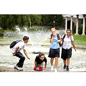 French Toast Big Girls' Two-Tab Pleated Scooter, Navy, 8