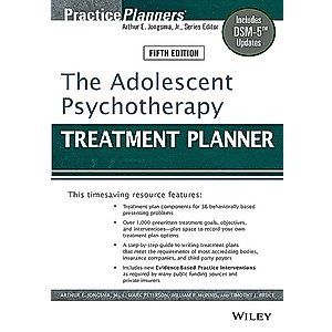 The Adolescent Psychotherapy Treatment Planner