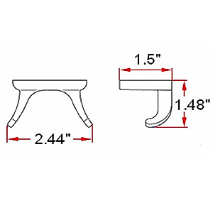 Design House 533059 Millbridge Bath Accessories, Robe Hook, Polished Chrome