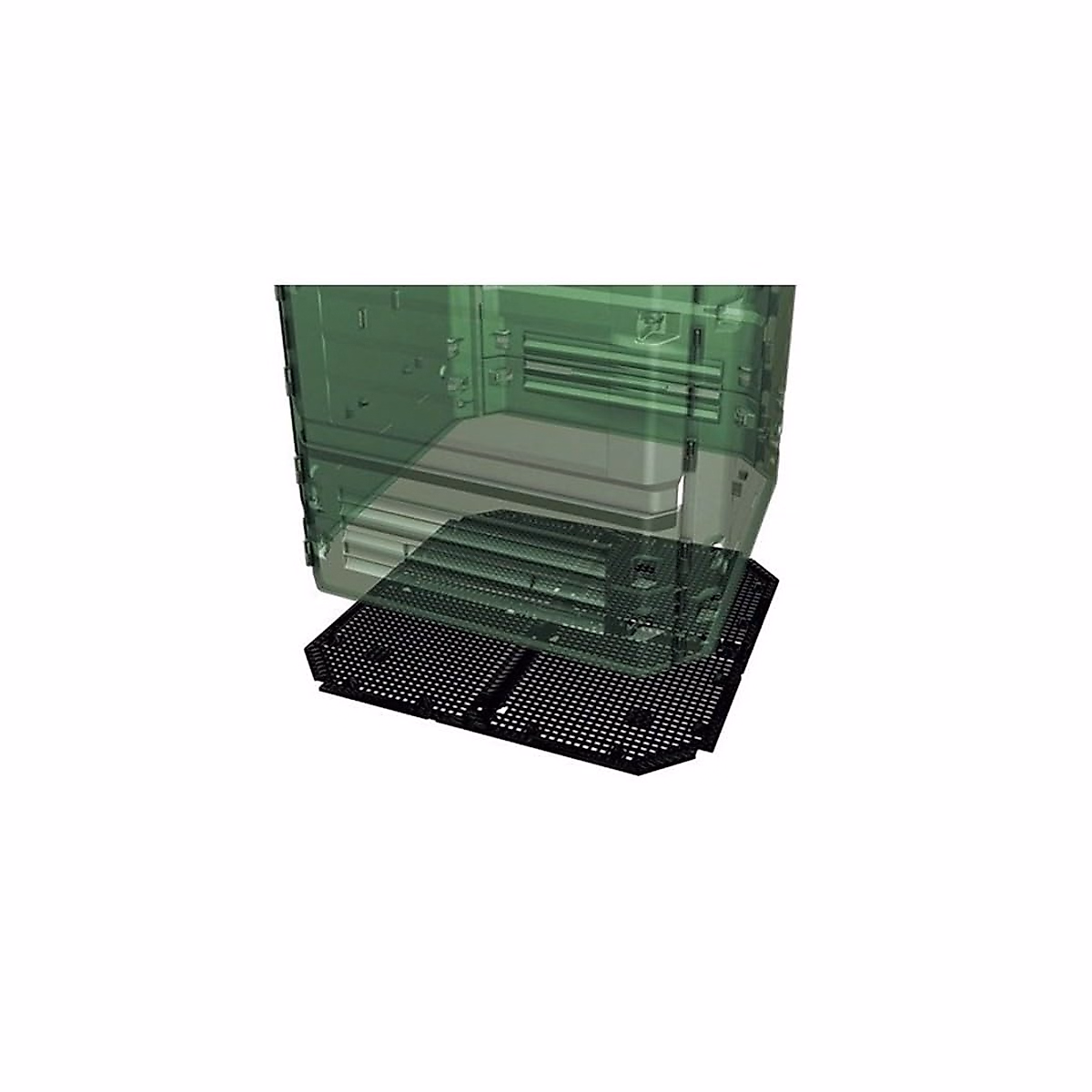 Exaco Tierra Garden Soil Fence for Thermo King Composter (Large), Fence Protects Your Outdoor Compost Bin from Unwanted Animals and Increases Drainage, 626100