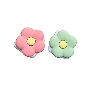 ARFUKA Phone Ring Holder Universal Phone Grip Collapsible Flower Mirror Phone Grip and Phone Stand for Phones and Tablets Pack of 2