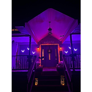 Hompavo Gen2 LED Flame Light Bulbs, Like Real Fire 4-Mode Flickering Light Bulbs with Upside Down Effect, E26 Flame Bulb for Halloween Christmas Party Patio Porch Home Indoor & Outdoor Decorations, 2